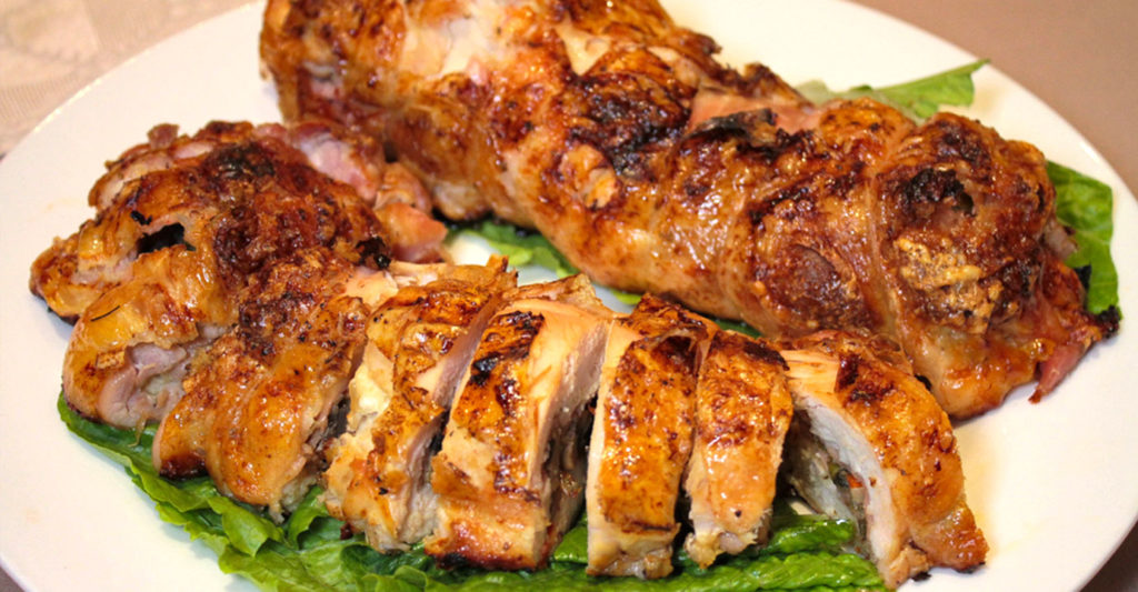 Pollo Purolomo relleno al horno - Purolomo